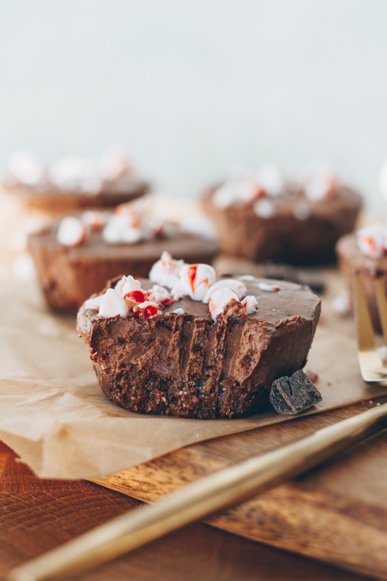 No-Bake Chocolate Peppermint Tarts – healthienut