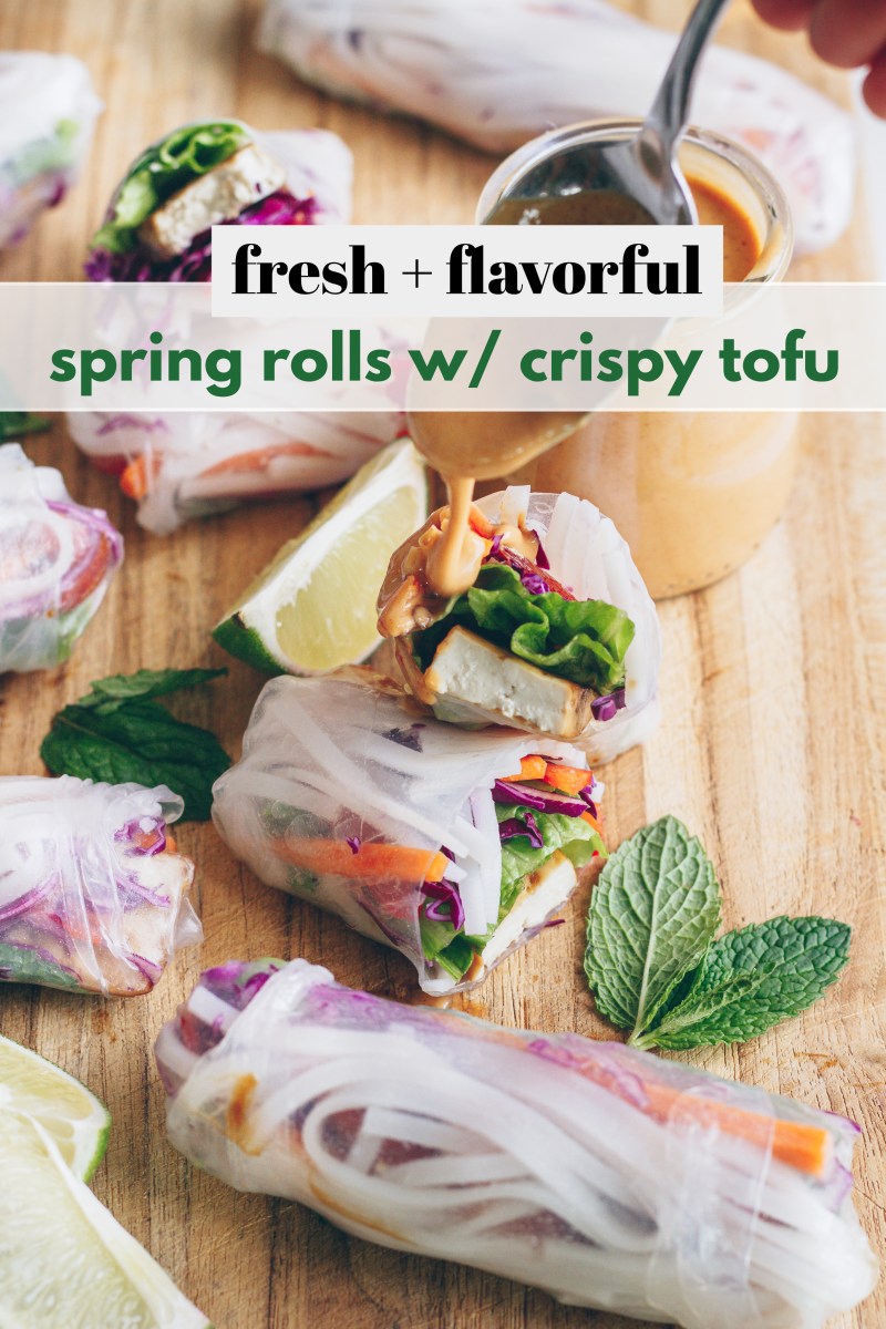 Fresh Spring Rolls with Crispy Tofu – healthienut