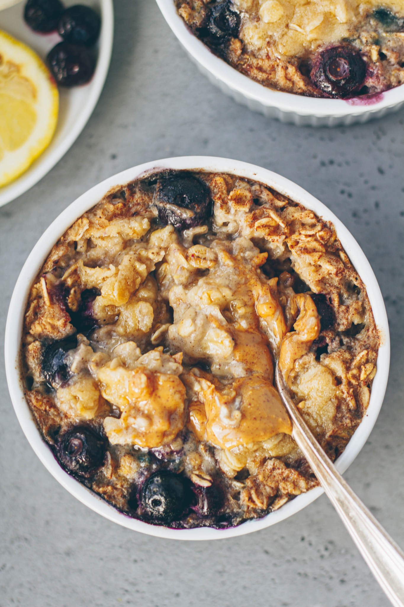 Blueberry Buckle Baked Oats – healthienut