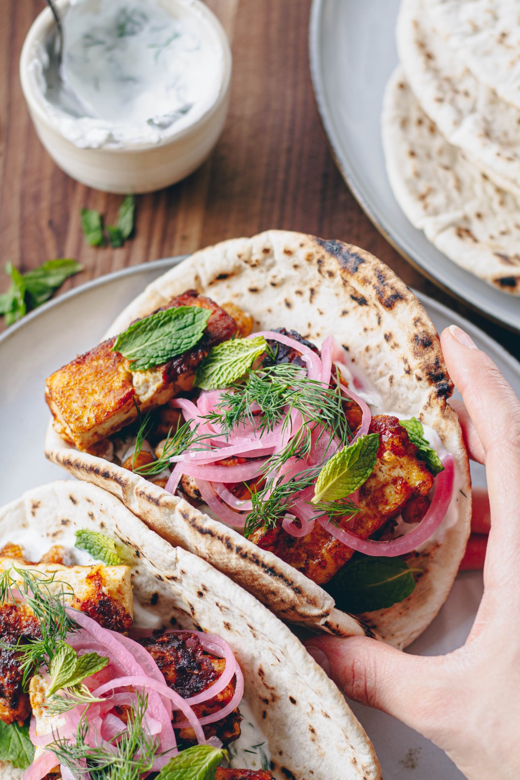 Shawarma-Spiced Tofu Wraps – healthienut