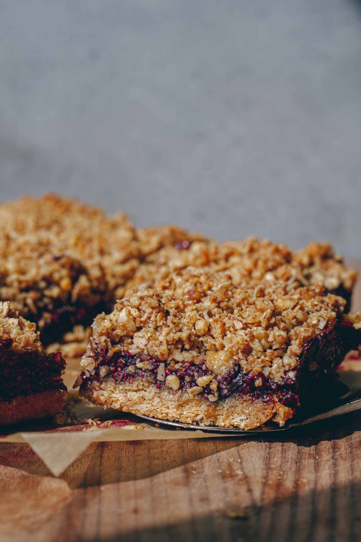 Berry Oat Shortbread Bars – healthienut
