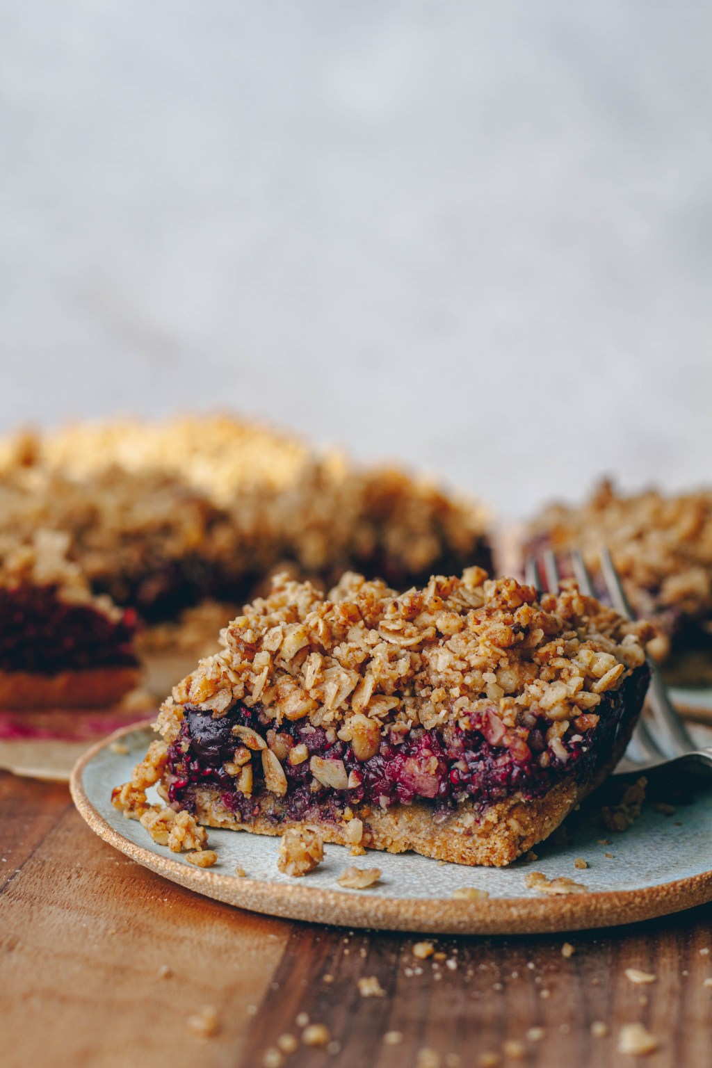 Berry Oat Shortbread Bars – healthienut