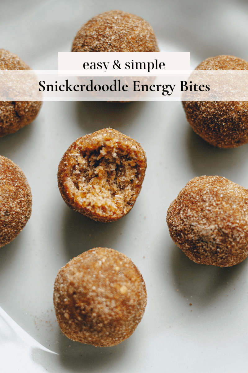 Snickerdoodle Energy Bites – healthienut