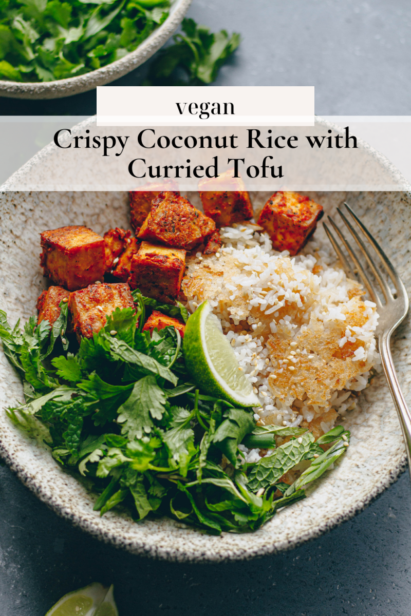Crispy Coconut Rice with Curried Tofu – healthienut