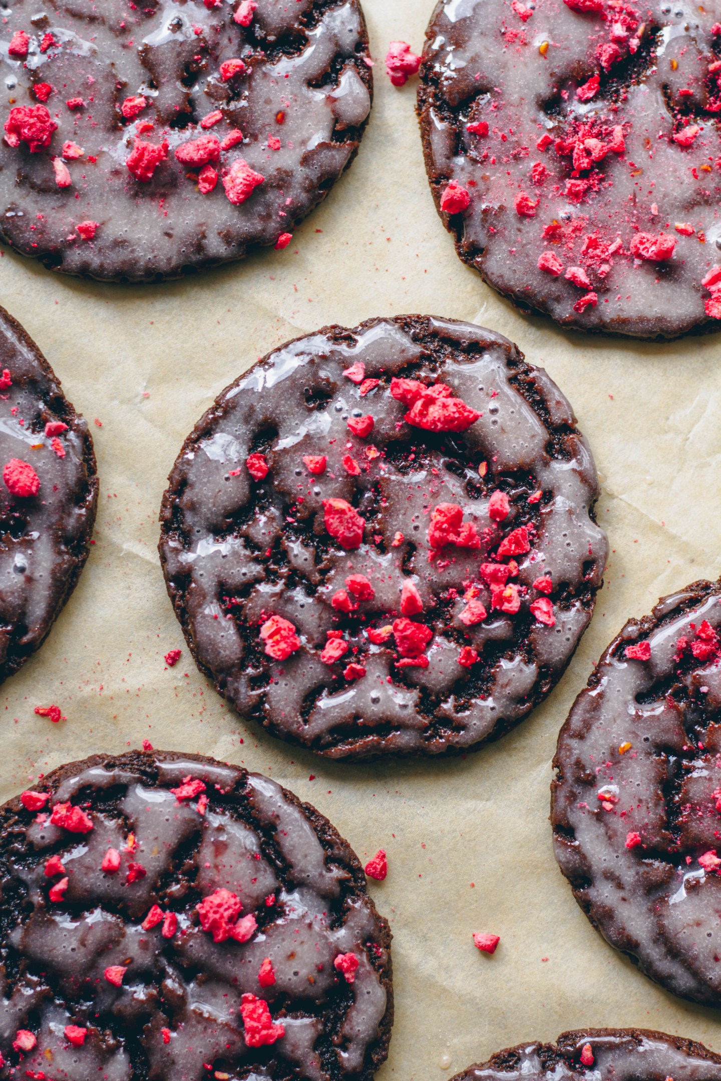Dark Chocolate Double Raspberry Cookies – healthienut