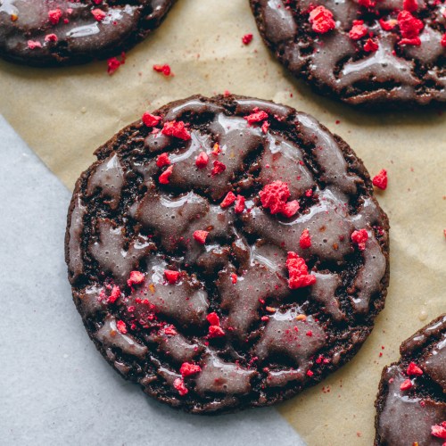 Dark Chocolate Double Raspberry Cookies – healthienut
