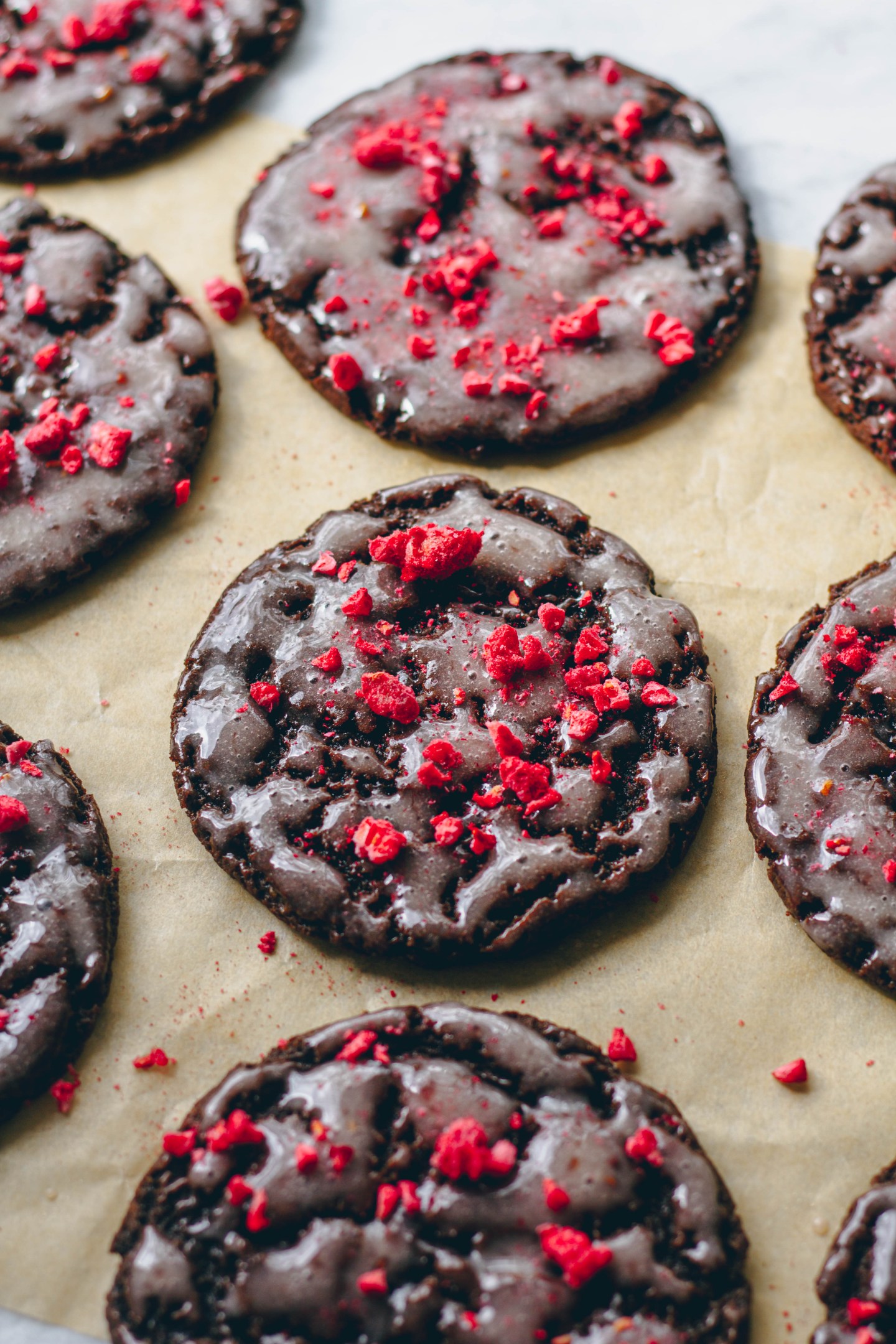 Dark Chocolate Double Raspberry Cookies – healthienut